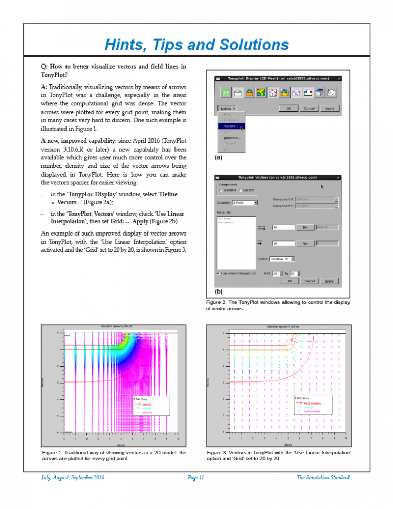 Hints, Tips and Solutions - How to best visualize vectors and field ...