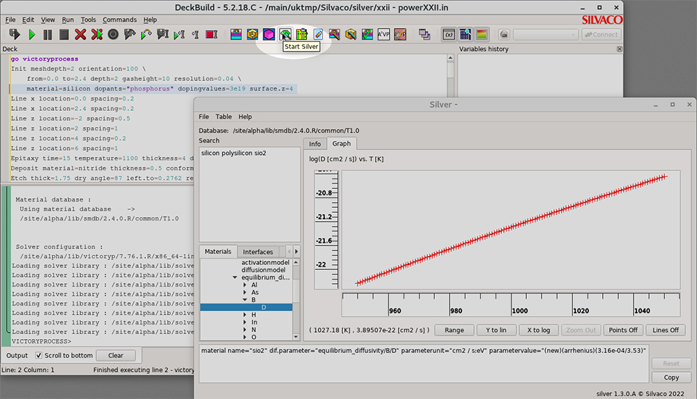 How to Search, View and Use Default Parameters from the Silvaco Material DataBase SMDB with ...