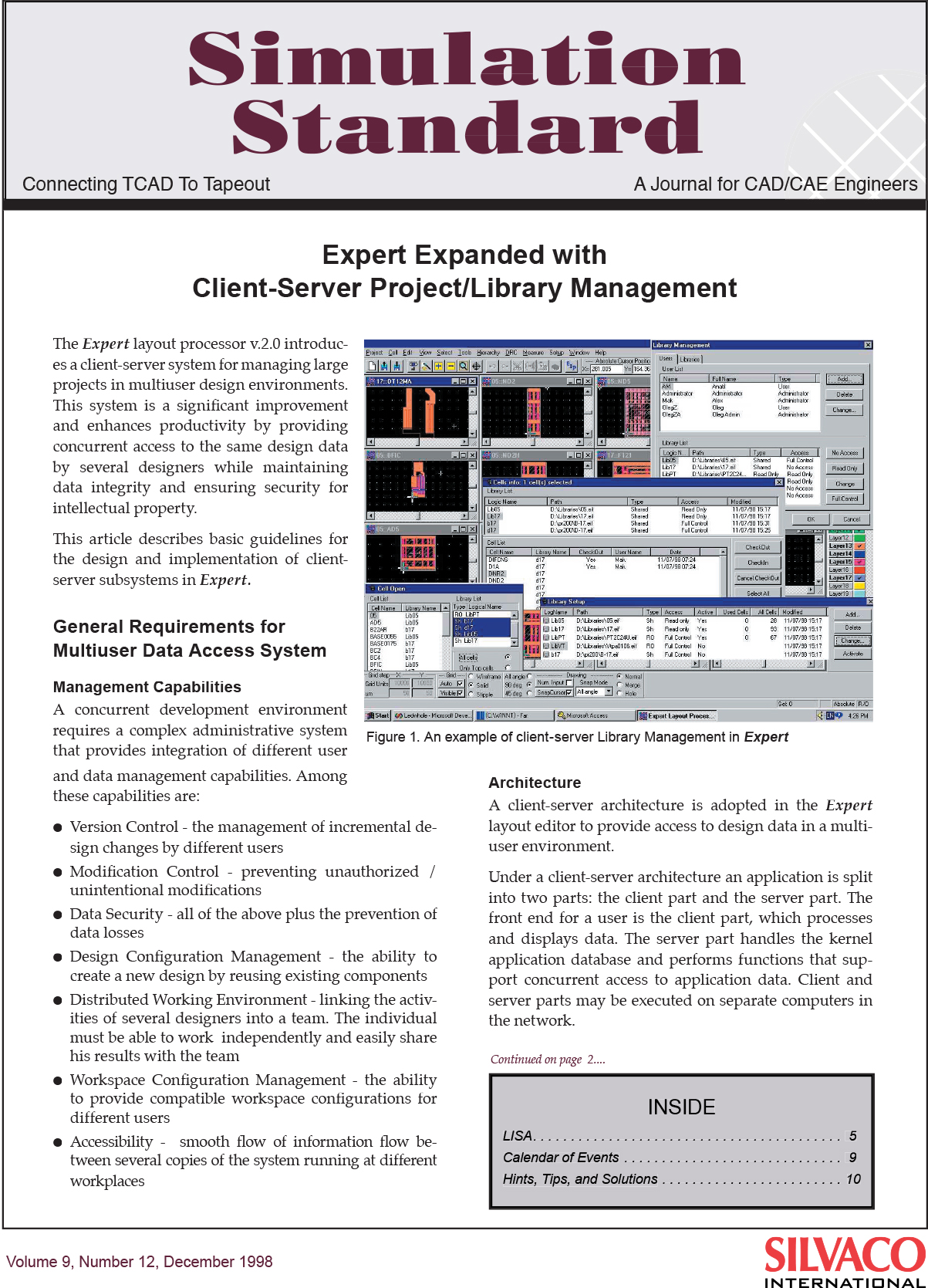 Expert Expanded with Client-Server Project/Library Management - Silvaco