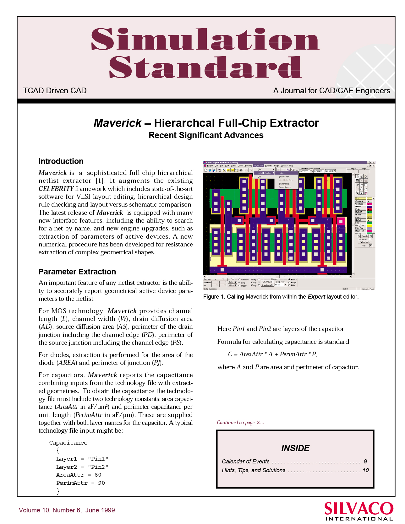 Maverick- Hierarchcal Full-Chip Extractor Recent Significant Advances ...