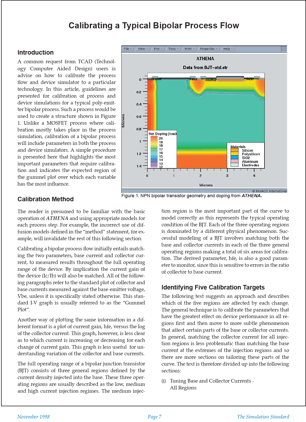Calibrating a Typical Bipolar Process Flow - Silvaco